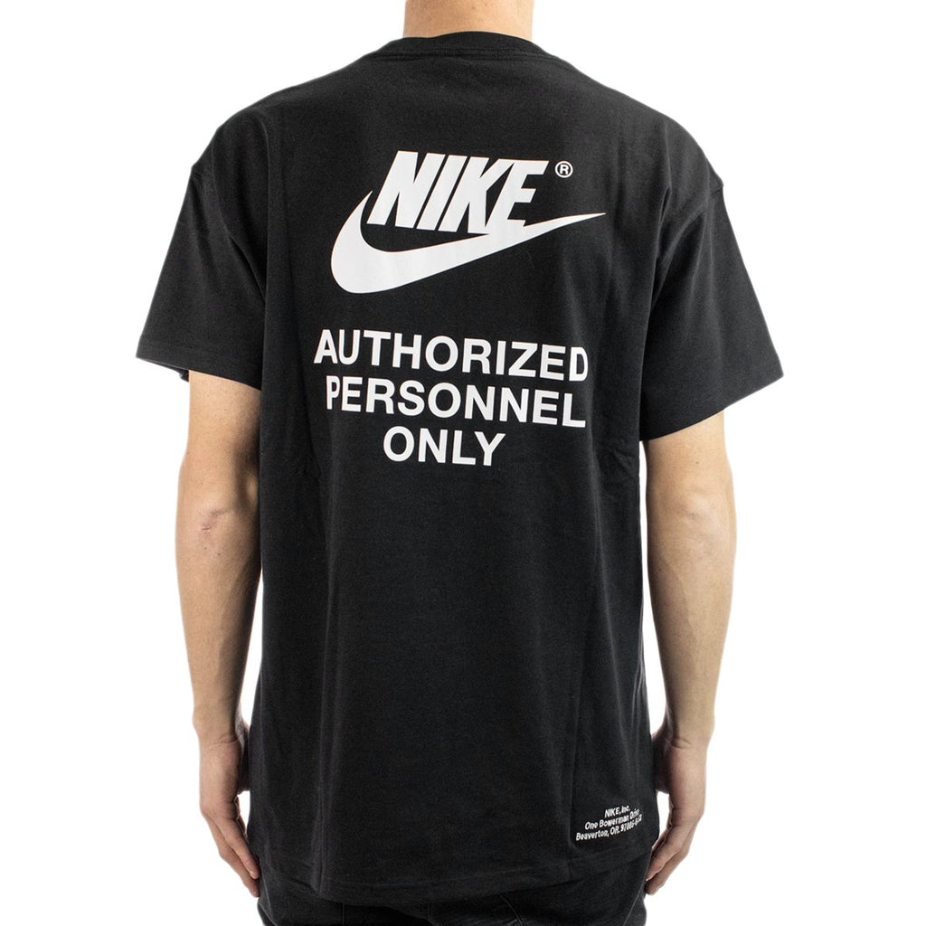 Nike Authorized Personnel Only T-Shirt DM6427-010 - schwarz-weiss ...